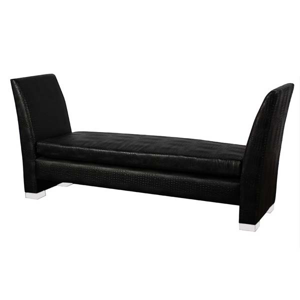 SS-362 | CROC BENCH BLACK – Divine Furniture Rental