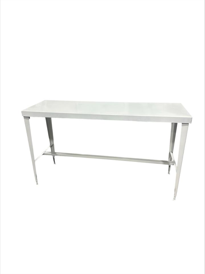 MISC-ST-008 | WHITE STEEL SOFA TABLE – Divine Furniture Rental